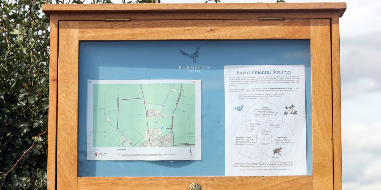 New notice boards around the Estate | Barnston Estate